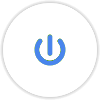power_button_on_blue | Magnum Electronics, Inc.